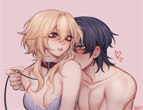 Lumine And Scaramouche Genshin Impact Drawn By Nomi Owo Danbooru