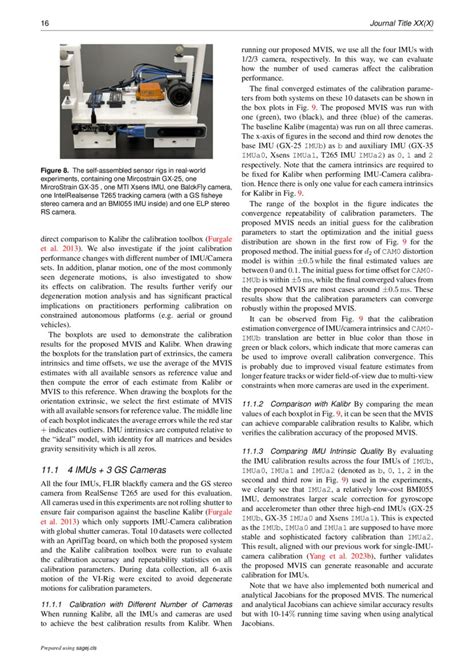 multi visual inertial system analysis calibration and estimation deepai