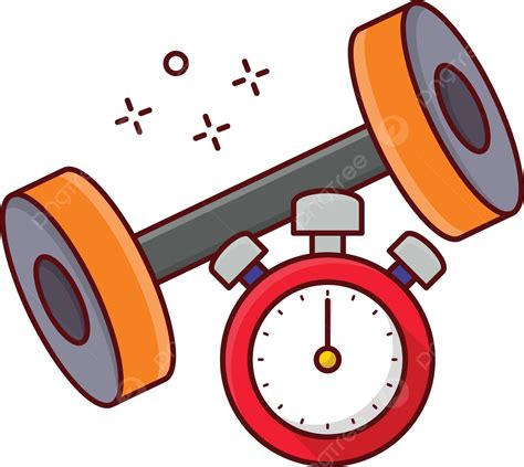 Dumbbell Timer Gym Weight Power Vector Gym Weight Power Png And