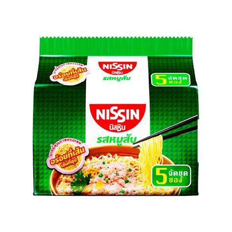 [แพ็ก5ซอง] Nissin นิชชิน บะหมี่กึ่งสำเร็จรูป แบบซอง 60 73 กรัม มาม่าเผ็ด รสไก่เผ็ดเกาหลี ต้น