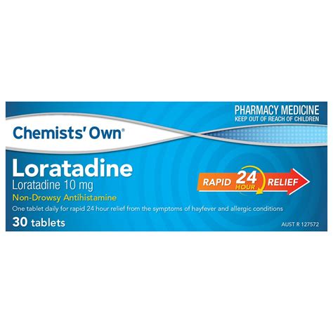 Chemists Own Loratadine 10mg 30 Tablets Healthylife