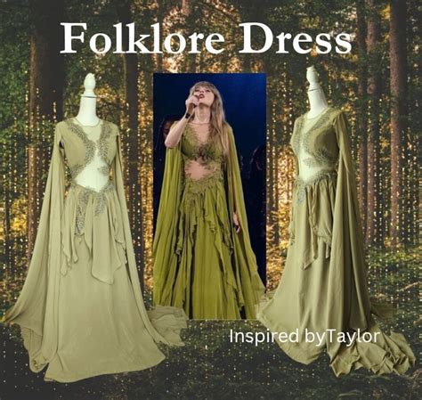 Folklore Dress Taylor Inspired Folk Dress Swift Eras Tour Outfit