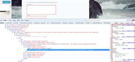 Html Cannot Find Which Css Style Is Being Applied To An Element