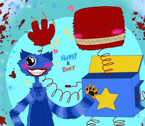 Huggy Wuggy And Boxy Boo By Kuwoshizilla On Deviantart