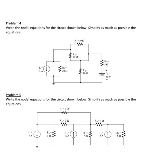 Solved Problem Write The Nodal Equations For The Circuit Chegg