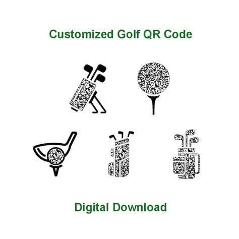 Qr Code Golf Balls Etsy