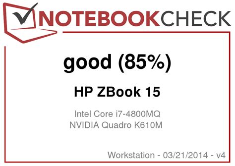 Review Hp Zbook Workstation Notebookcheck Net Reviews