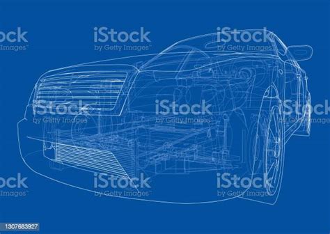 섀시와 전기 자동차 3d의 벡터 렌더링 0명에 대한 스톡 벡터 아트 및 기타 이미지 0명 3차원 형태 공장 산업 건물 Istock
