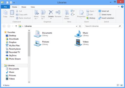 Windows Explorer Keyboard Shortcuts In Windows 8