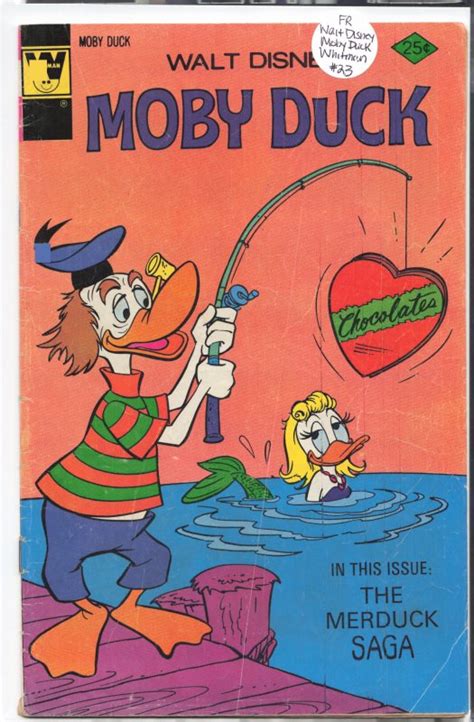 Walt Disney Moby Duck 23 Whitman Cover 1976 Moby Duck Comic Books Bronze Age Gold Key