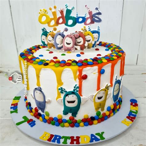 Oddbods Buttercream Drip Cake Baked By Nataleen