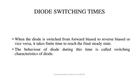 Solution Diode Switching Characteristics Studypool