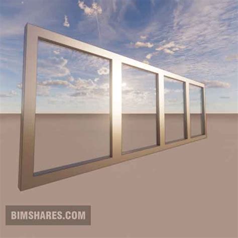 Revit Quad Casement Window Bimshares