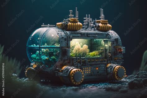 Discovering The Mysteries Of The Deep With A Bionic Exploration Vessel A Hyper Detailed And