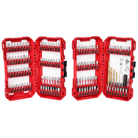 Milwaukee 48 32 5155 Shockwave Impact Duty Drill And Drive Set 120 Pc