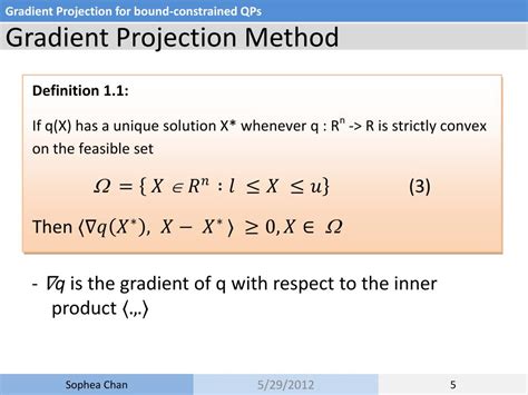 ppt gradient projection for bound constrained qps powerpoint
