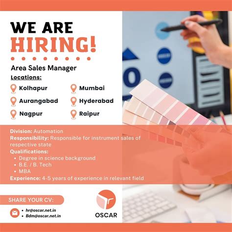 anjali srivastava on linkedin we are seeking a driven and results oriented area sales manager to…