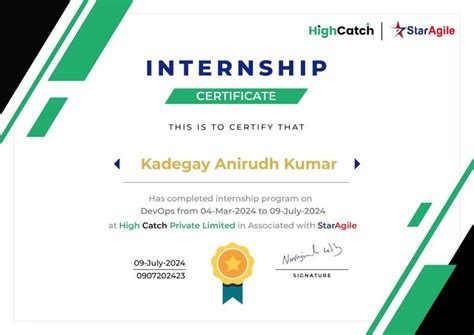 Hi All I Completed My Devops Engineer Internship At High Catch Private