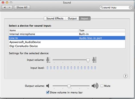 can t switch to line in audio input macos audacity forum