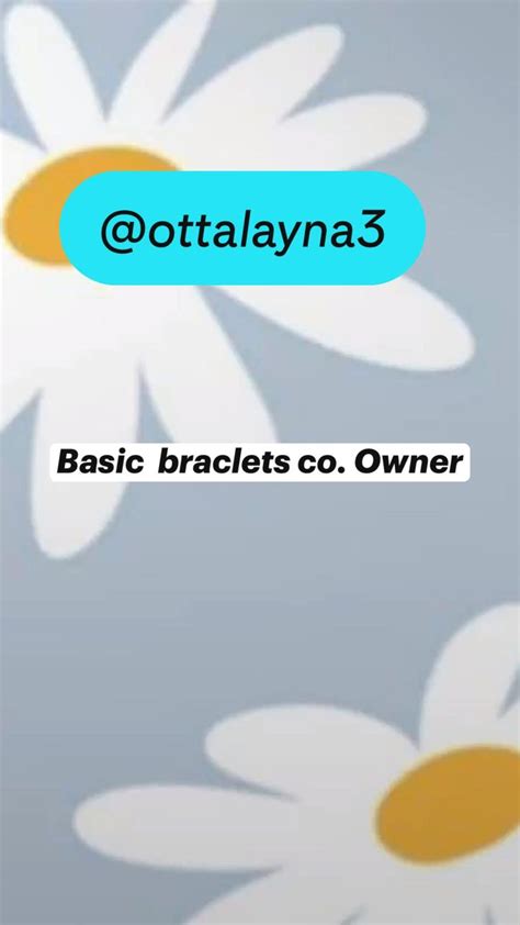 Basic Braclets Co Owner Braclets Basic Owners