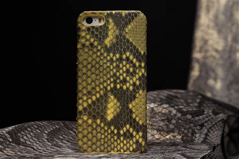 I Idea Handmade Luxury Genuine Real Python Snake Back Skin Leather Cas Armor King Case
