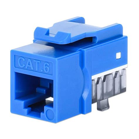 Keystone Jack Coupler Rj45 Cat6 Azul Pandg Electronics