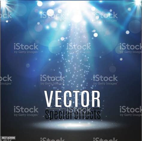 벡터 스포트 라이트입니다 빛 효과입니다 현장 조명 격자 무늬 어두운 배경 투명 효과 0명에 대한 스톡 벡터 아트 및 기타 이미지 0명 검은색 공휴일 Istock