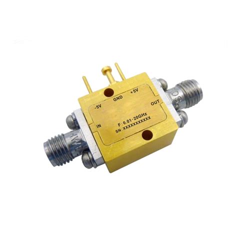Ultra Wide Band Low Noise Amplifier From 0 01GHz To 20GHz With A Nominal 15dB Gain NF 2 5dB SMA