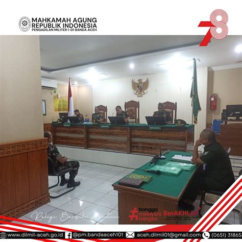 Pelaksanaan Sidang Keliling Di Pn Meulaboh Pengadilan Militer I 01 Banda Aceh