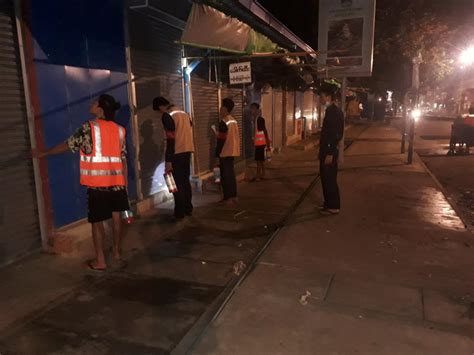 တာမွေမြို့နယ်ရှိ တာမွေ ယာယီ စျေးတွင် မီးဘေးအန္တရာယ် မဖြစ်ပေါ်စေရေးအတွက် ကွင်းဆင်းစစ်ဆေးခြင်းများ