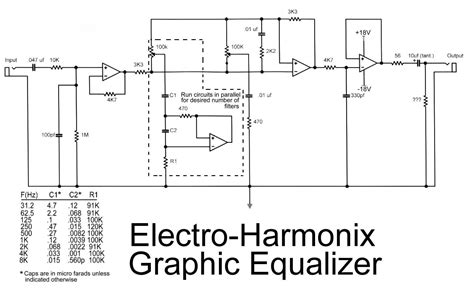 20 Band Graphic Equalizer Schematic Design