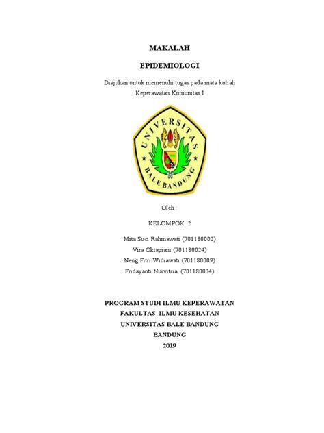 Makalah Epidemiologi Pdf