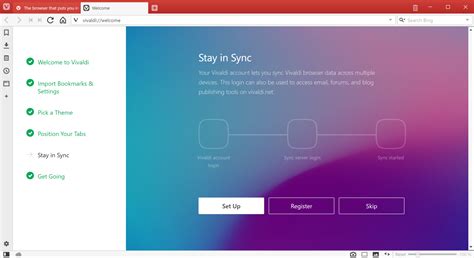 Vivaldi 2 0 Browser Gets Syncing And Even More Customization Pcmag