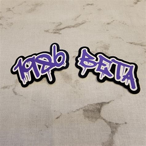 Sigma Lambda Beta Stickers Beta Sticker 1986 Sticker Beta