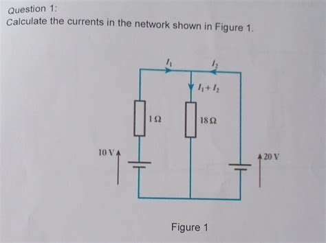 Solved Question Calculate The Currents In The Network Chegg Com
