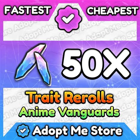 Trait Reroll Anime Vanguards Game Items Gameflip