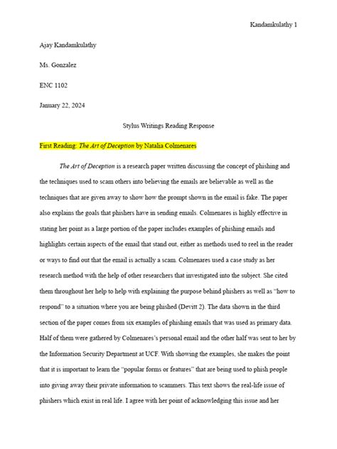 Stylus Writings Reading Response Pdf Phishing World Wide Web
