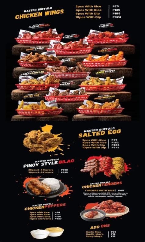 Master Buffalo Philippines Menu And Prices August 2024 Philmenu