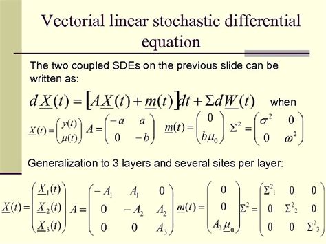 Modelling Phenotypic Evolution Using Layered Stochastic Differential Equations
