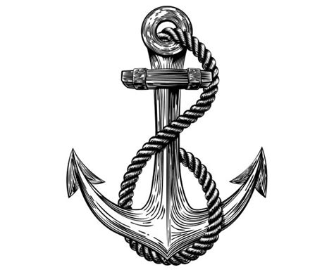 Anchor With Rope Vector At Getdrawings Free Download