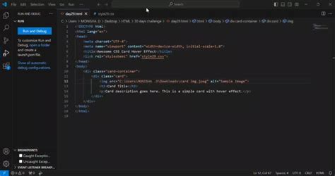 my 30 day web development challenge css card hover effects shobana s