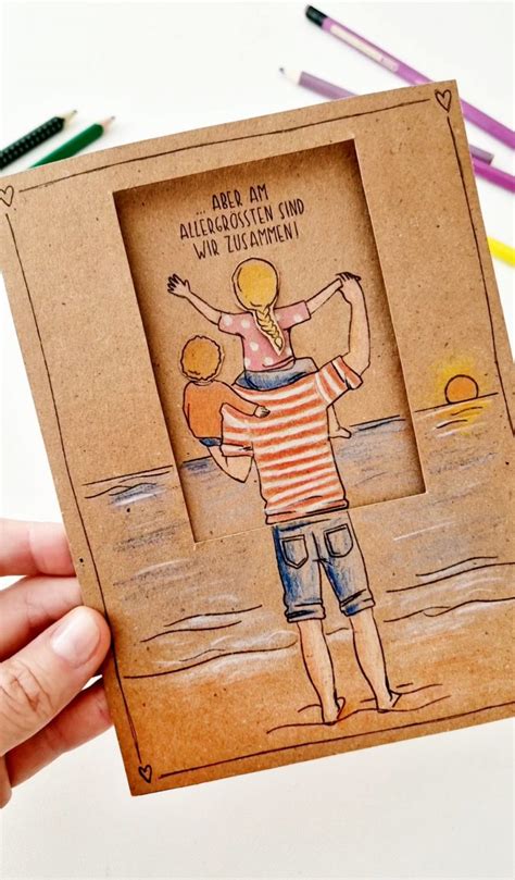 Diy Karte Zum Vatertag Basteln