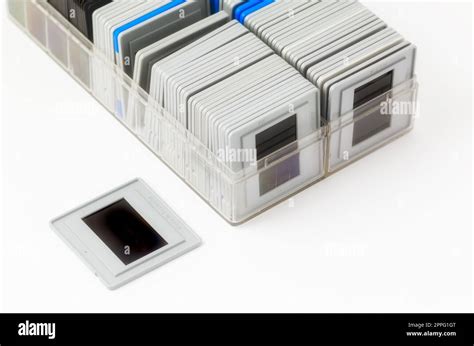 Slides In The Slide Mount In A Stack Stock Photo Alamy