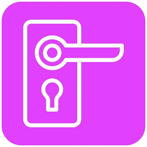 Premium Vector Door Handle Vector Icon Design Illustration