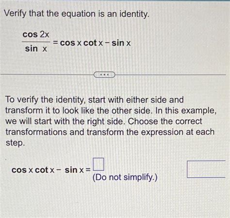 Solved Use An Identity To Write The Expression As A Single