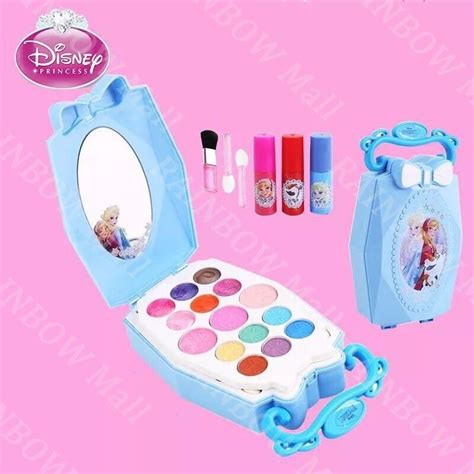 New ดิสนีย์โฟรเซ่น ชุดแต่งหน้าเด็ก เครื่องแต่งหน้าเด็ก ชุดทดสอบเครื่องสำอางปลอดสารพิษ ชุด