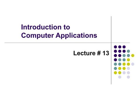 Itc Lec 13 Software And Its Types Ppt