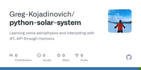 Github Greg Kojadinovichpython Solar System Learning Some Astrophysics And Interacting With
