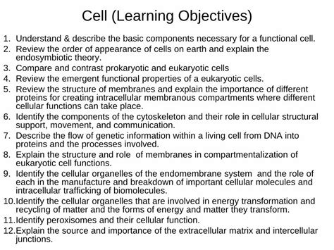 Pdf Cell Learning Objectives Dokumentips