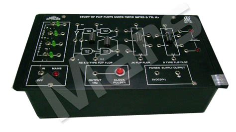 Flip Flops Using Nand Gates Ttl Ic S Equipment Materials Glass Epoxy Front Panel With Pvc Box